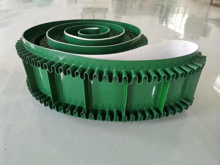 Green Durable PVC Conveyor Belt for Wood Shaving Machine - OEM
