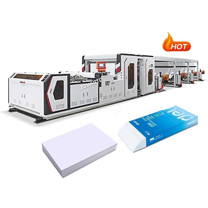 Automatic A4 A3 Copy Paper Making Line - Cutting & Packing