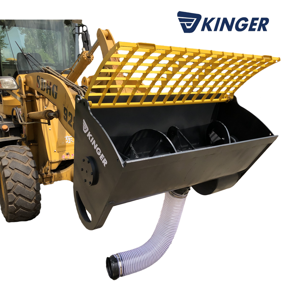 KINGER Concrete Mixer Bucket - Efficient Hydraulic Mixing