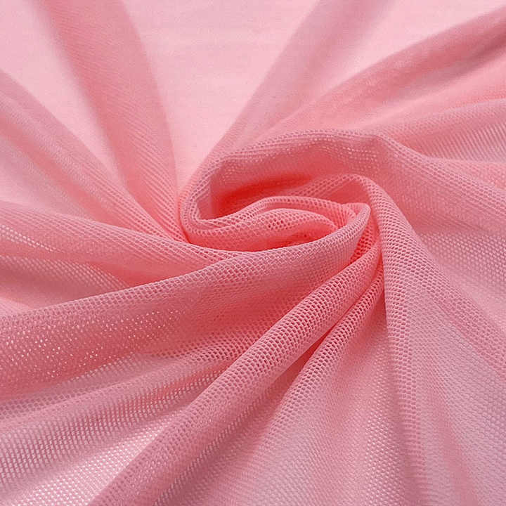 Custom Textile Green Nylon Spandex Fabric Skin-friendly Power Net Tulle ...