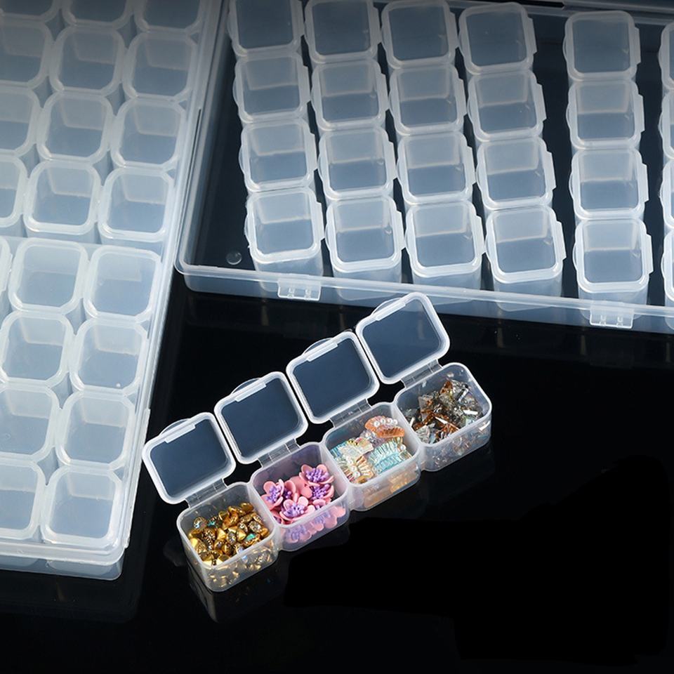 Histoneart Modern PS Plastic Storage Boxes 28 Grids Organizer Bead Box ...
