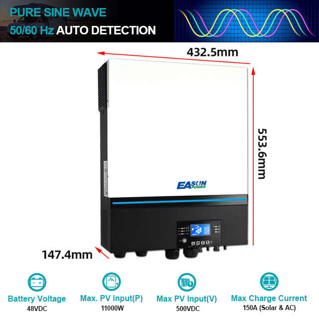 EASUN Axpert Max 11kW Solar Inverter for Home Power | Wholesale
