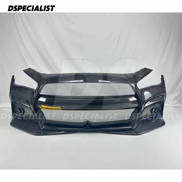 Blitz Style Full Carbon Fiber Front Bumper for Infiniti Q50