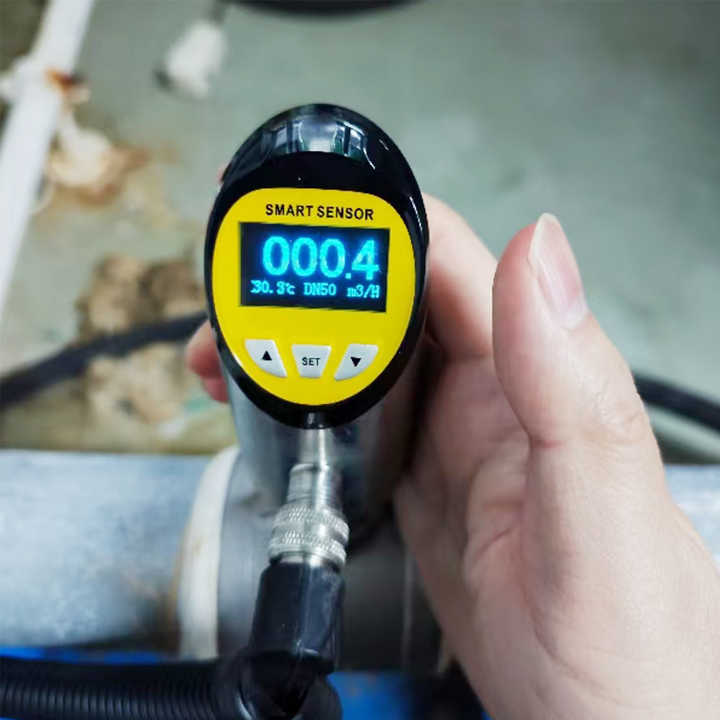 RS485 Communication Dual-Parameter Flow Meter for Water & Liquids Temp ...