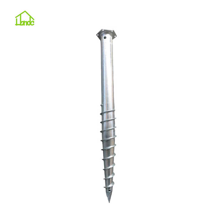 Q235B Q355B HDG M Series Ground Screw with Flange for House Foundation ...