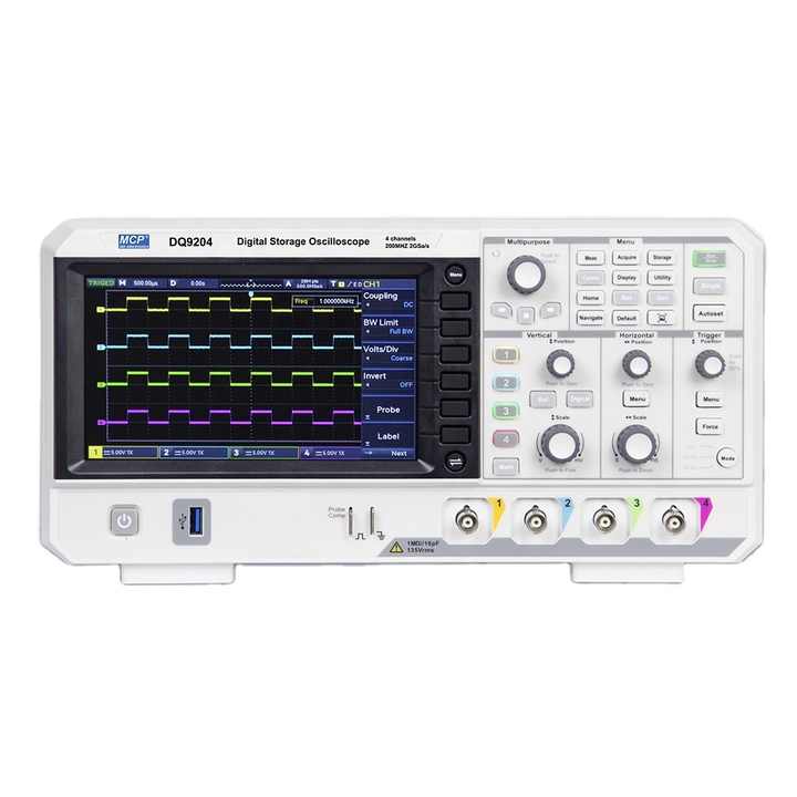 MCP DQ9104 DQ9204 Digital Storage Oscilloscope - 4 Channels