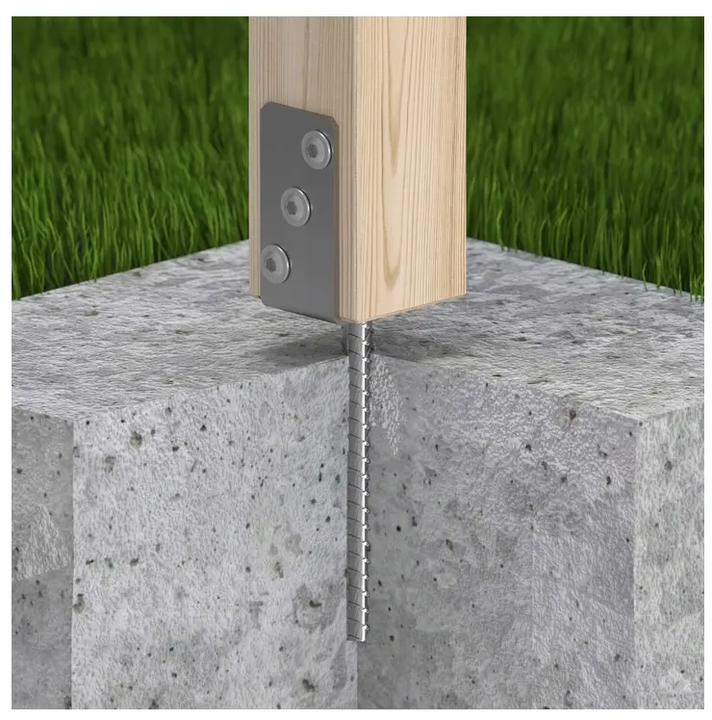 Heavy Duty Galvanised Post Anchor Concrete in Ground Anchor Post U ...