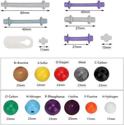 Molecular Model Kit 267 Pcs Organic Chemistry Molecular Electron ...
