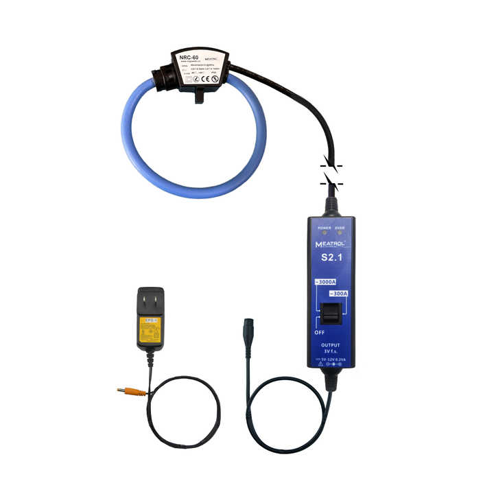 1V AC Output Rogowski Coil Current Probe for Oscilloscope ...