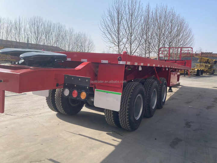 Superlink 30 Ton Semi-Trailer Low Flatbed Loader Drop Deck Trailer Coal ...