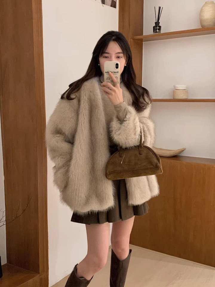 Wholesale winter 2026 new fashion elegant casual retro foreign style V ...
