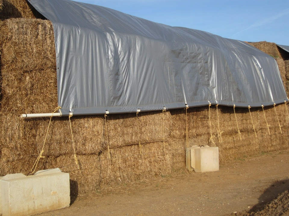 Bollison Large Waterproof Heavy Duty PE Vinyl Tarp/Hay Tarpaulin Round ...