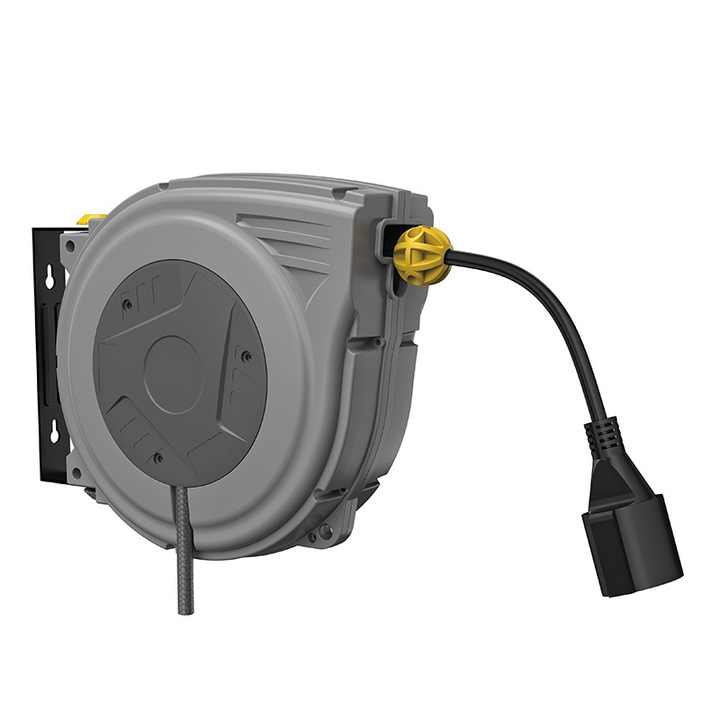 Retarctable Industrial Extension Earth Grounding Welding Cable Reel For ...