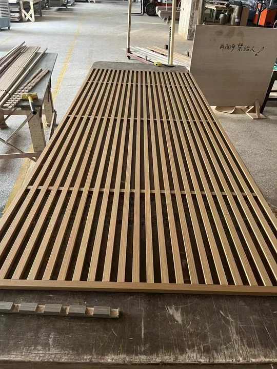 Solid Wood Grille Plate Sound-Absorbing Board Polyester Wooden Slat ...