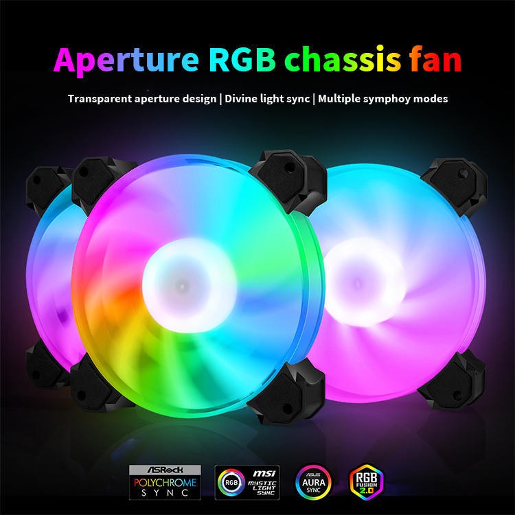Best Selling Custom Computer Fan CPU Heatsink Cooling 3 Pack Fan RGB ...