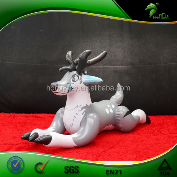 Grey Mythical Deer Inflatable, Laying Down Fantasy Forest Creature for ...