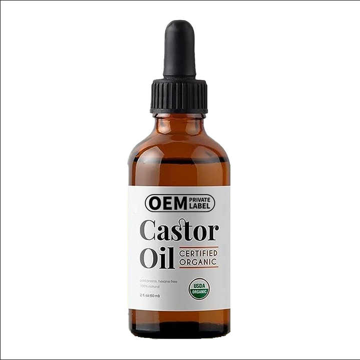 Herbal Castor Oil Liquid Drops Cold Pressed Stimulate Growth for ...