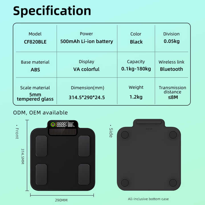 Unique Smart Intelligent Solar Weighing Scale VA Colorful Digital ...