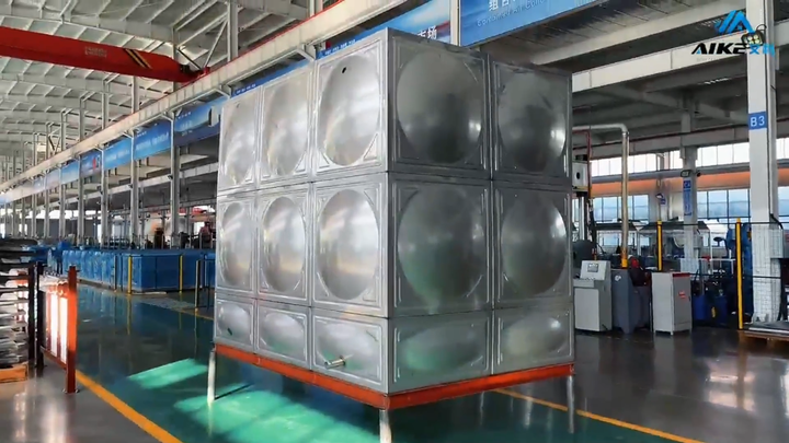 Stainless Steel Water Storage Cistern tank Canavalized Steel Water tank ...