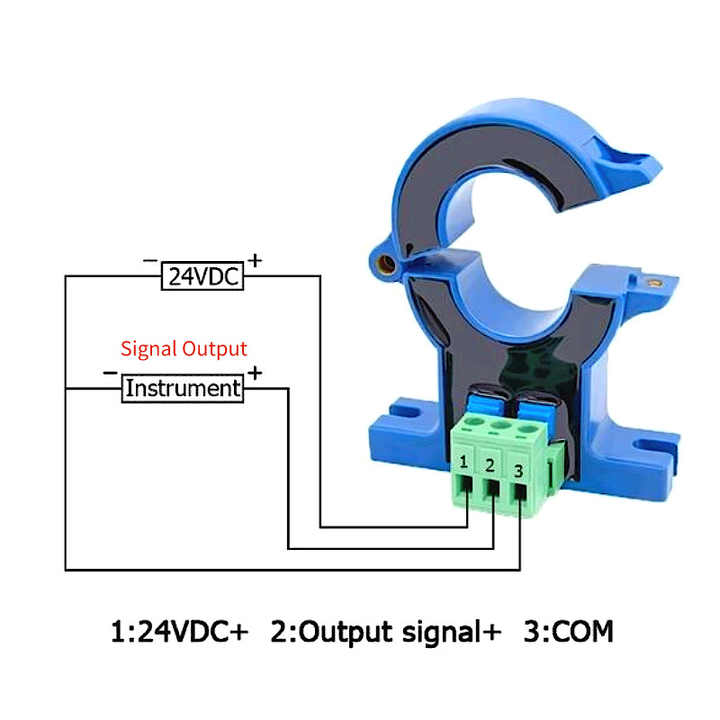 Hall Current Sensor AC DC 0-50-1500A Input 4-20mA 0-5V 0-10V RS485 Output Open Loop Split Core ...
