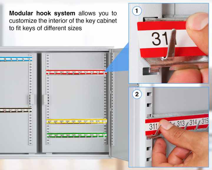 400 Position Adjustable Locking Storage Cabinet for Keys