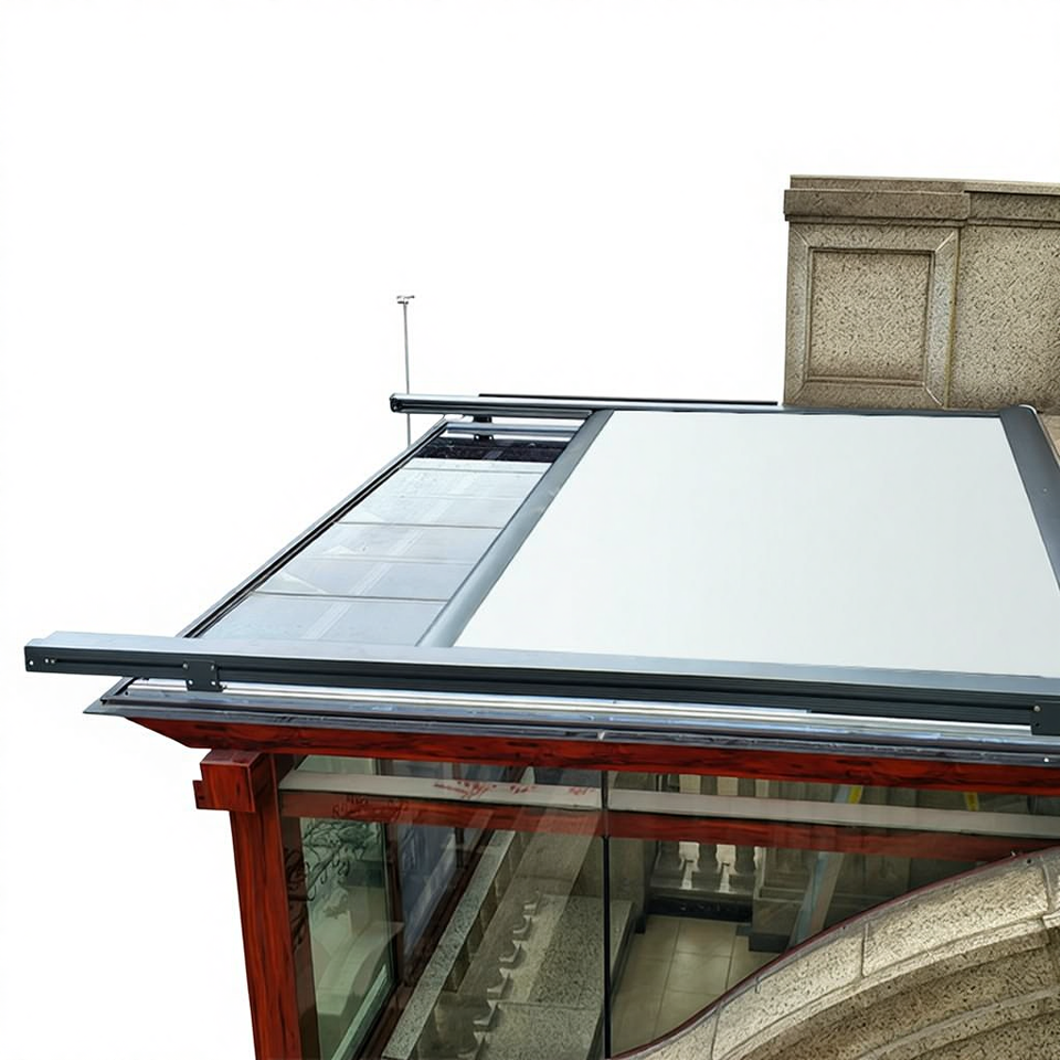 Villa Glass Off-roof Intelligent Automatic Canopy Outdoor Awning ...