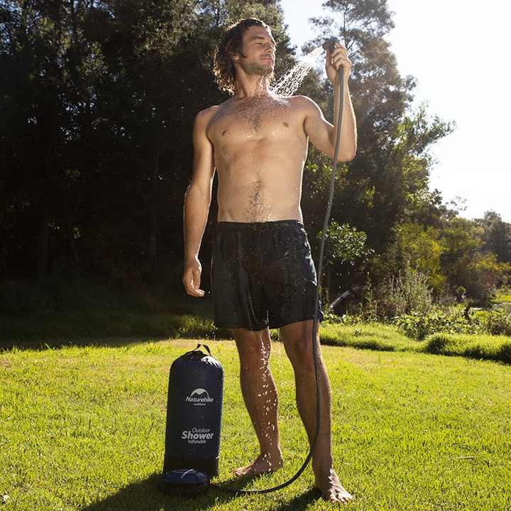 Naturehike Portable Camping Shower with Foot Pump – Multi-function ...