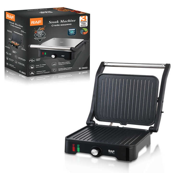 RAF 1500W Electric Steak Maker Indoor Grill with Non Stick Coating ...