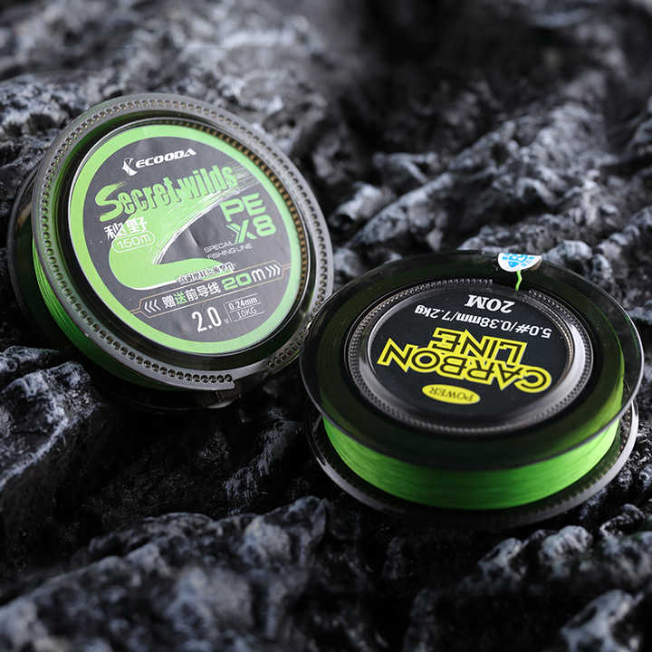 ECOODA Secret Wilds X8 PE Line Fresh and Sea Fishing Line 150M with ...