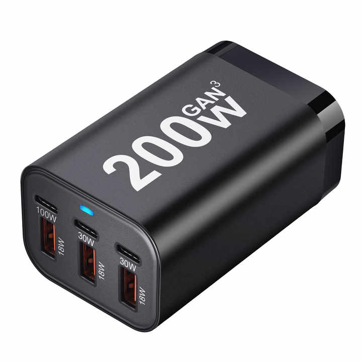 200W Desktop Charger - Fast Charging for Phones & Laptops