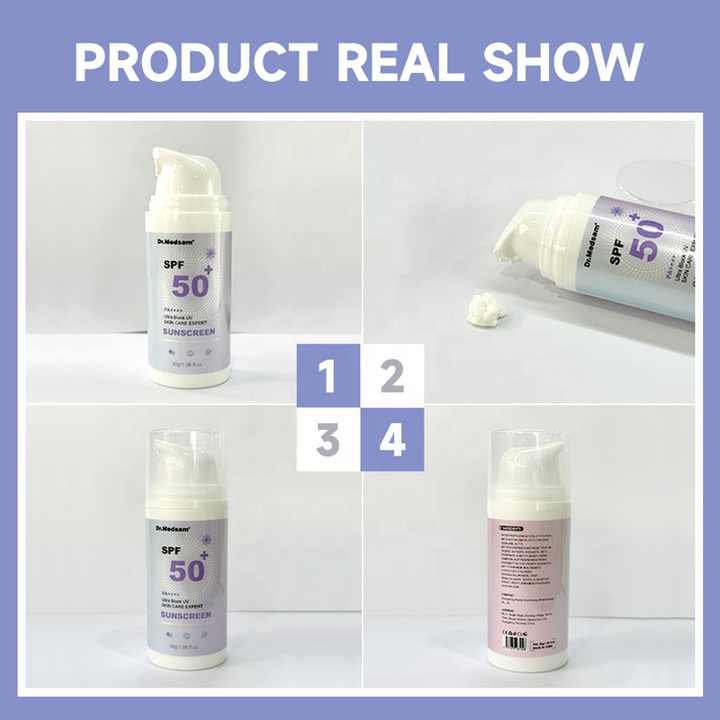 Sunblock SPF 50 UV Sunscreen Gel Scream Whitening Moisturizing Sun Screen Cream