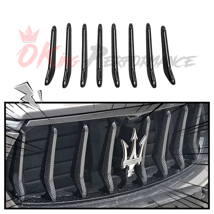 Levante Real Carbon Fiber Front Grille Trim for Maserati Levante ...