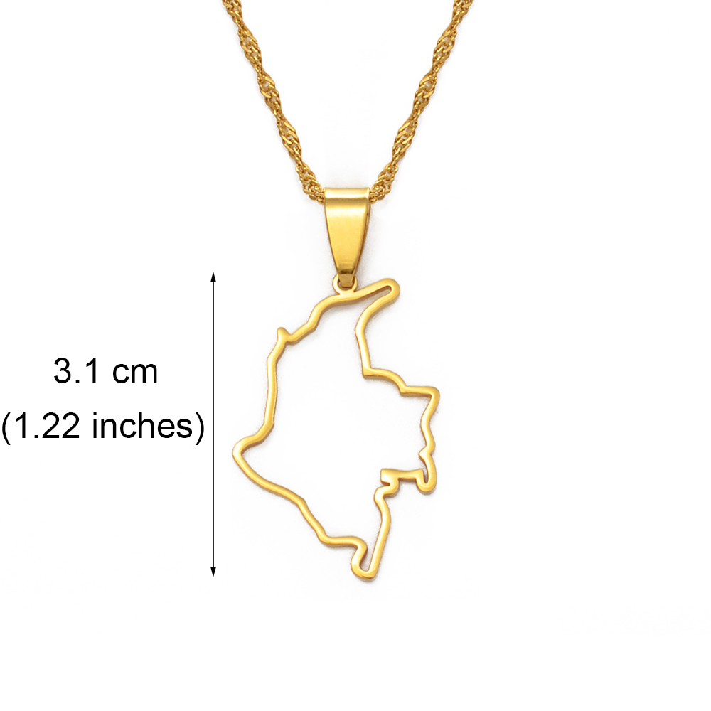 18k colombian gold chain | Premium Stainless Steel Necklace