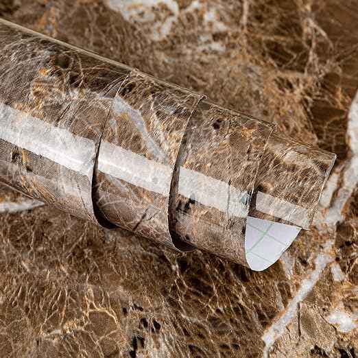 High Quality Brown Marble Granite Stickers Peel and Stick Vinyl PVC ...