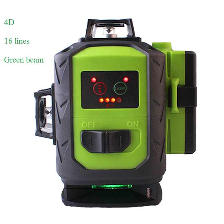 4D Green Beam Rotary Laser Level - Precision and Versatility