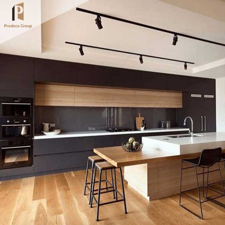 Assembled Black Modern Hdf Board Kitchen Cabinet| Alibaba.com