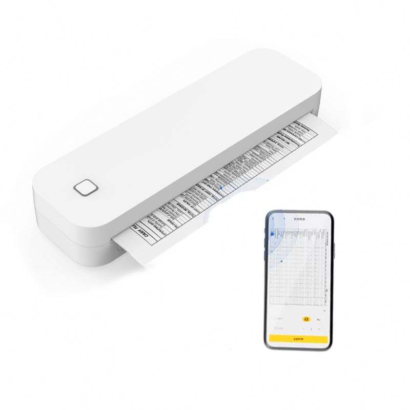 Portable Mini A4 Thermal Printer USB & BT 210mm for Office Document ...