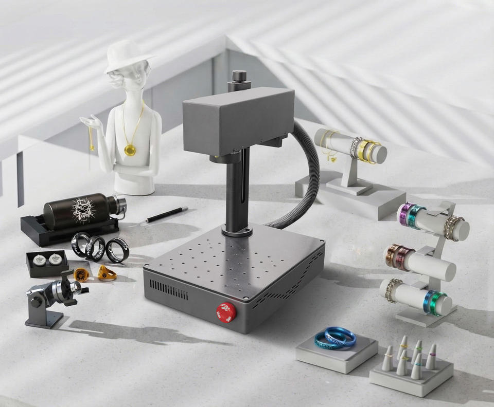 Professional 5W Benchtop Laser Marker Solution for Small Parts ...
