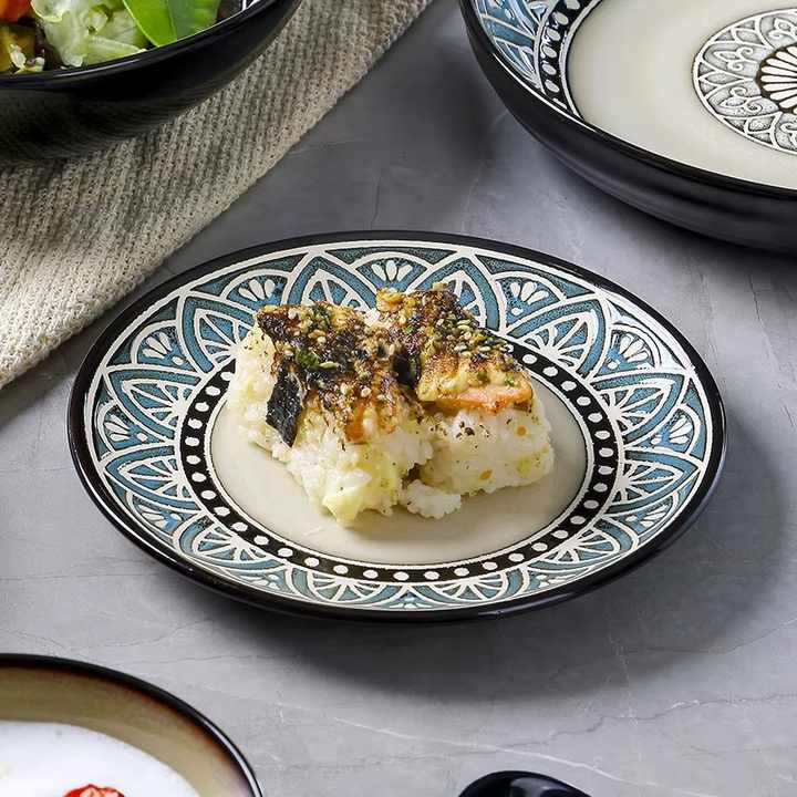 Light Luxury Restaurant Tableware Southeast Asian and Western Style ...