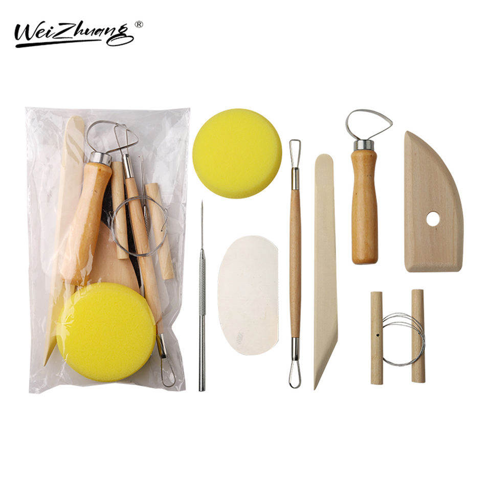 8-Piece Wood Pottery Kit Clay Sculpture Carving Tools Multi-Function ...