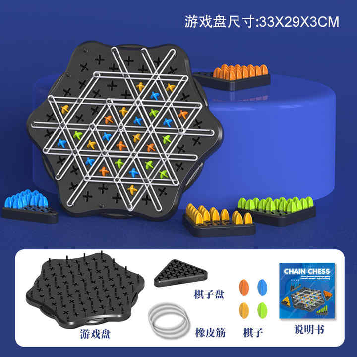 Wholesale Multiplayer Puzzle Game - Brain Toys Rubber Band Triangle