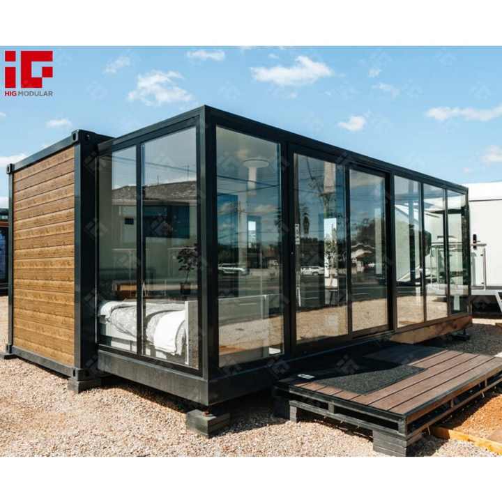 Fully Upgraded Customized Woodgrain Luxury Slide Out Tiny Homes Glass ...