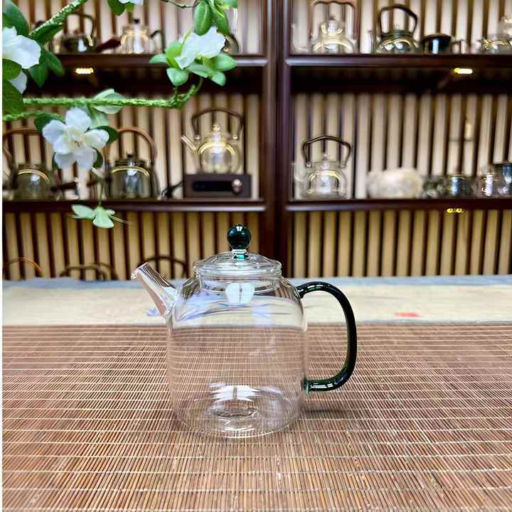 300ML Small Heat Resistant Gas Stovetop Safe Borosilicate Glass Teapot ...