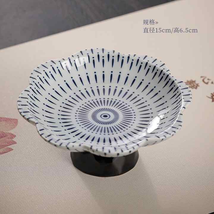 Compote Fruit Plate Retro Chinese Household Pastry Ceramic Small ...