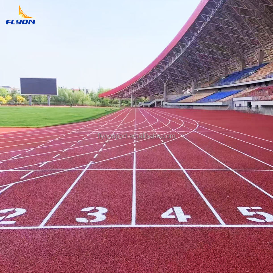 IAAF Certified Full Pour Polyurethane Running Track - Eco-Friendly ...