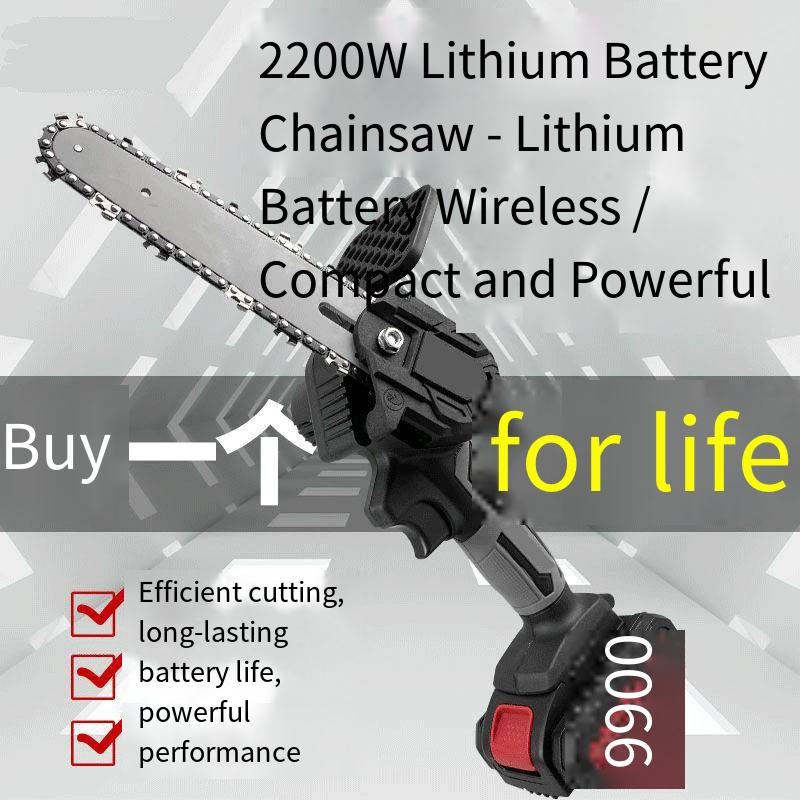 Small Lithium Mini Powered Chain Saw Battery Operated Cordless Electric ...