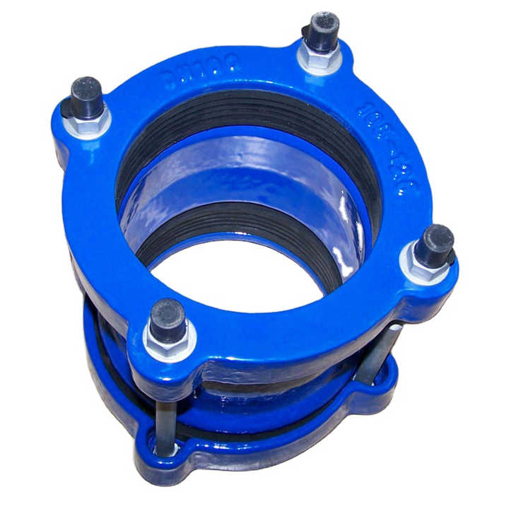Ductile Iron Universal Coupling for PVC Pipe - Flexible & Durable