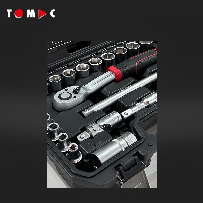 TOMAC Professional Socket Tool Set - 23pcs for Cars & Bikes