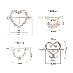 Grosir 10 gauge tindik puting-Beli 10 gauge tindik puting lot Terbaik ...
