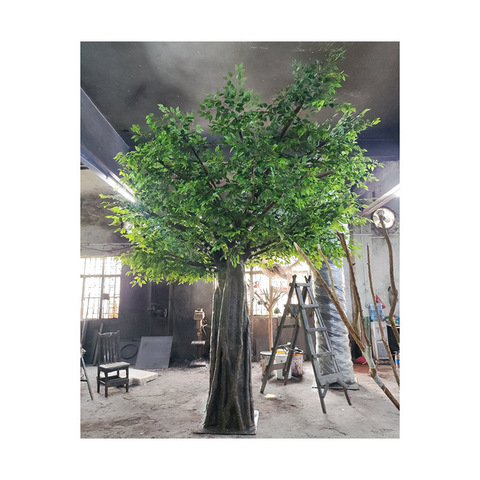 Chinese artificial elm tree old bonsai plant green Landscape Prop Pine ...
